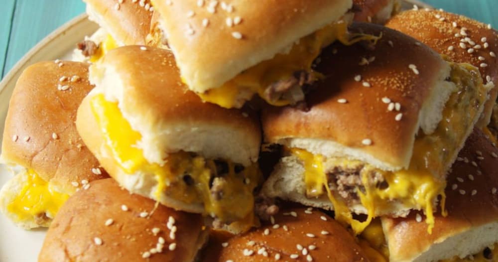 Pull-Apart Cheeseburger Sliders | Punchfork