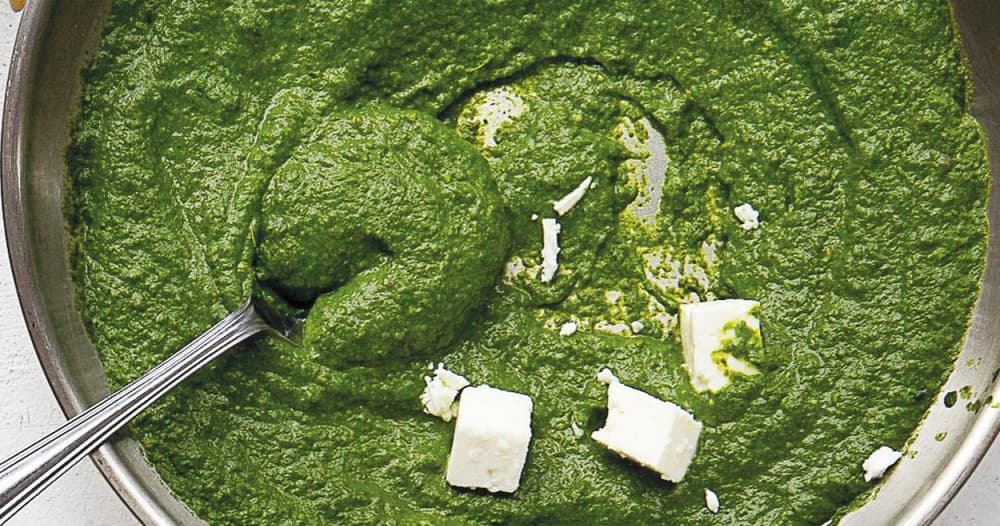 Spinach and Feta Cooked Like Saag Paneer | Punchfork