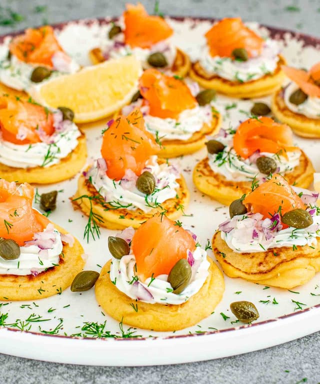 Smoked Salmon Blinis | Punchfork