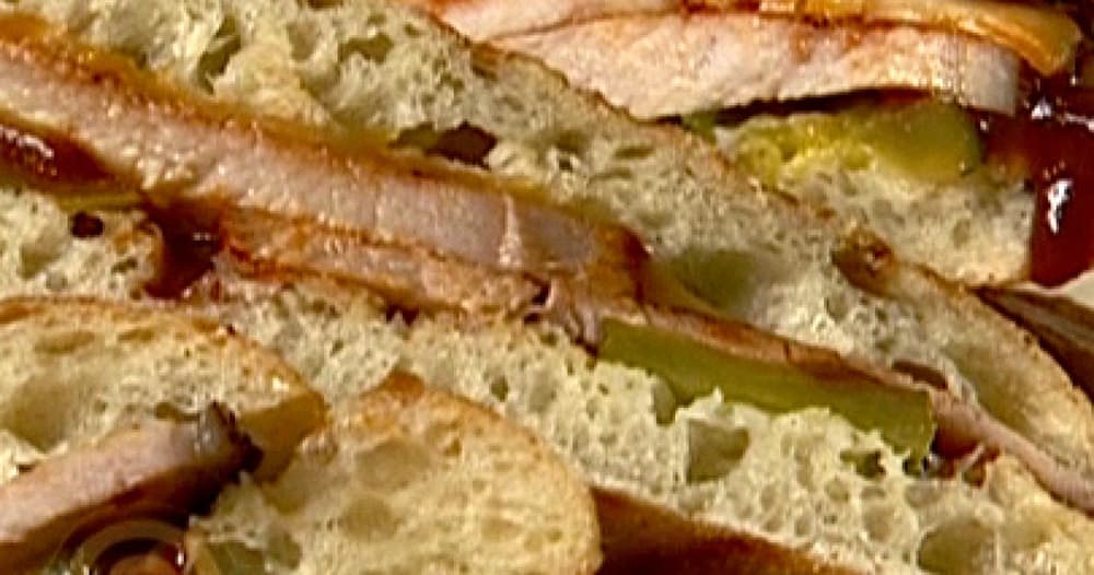 BBQ Pork Panini Sandwich | Punchfork