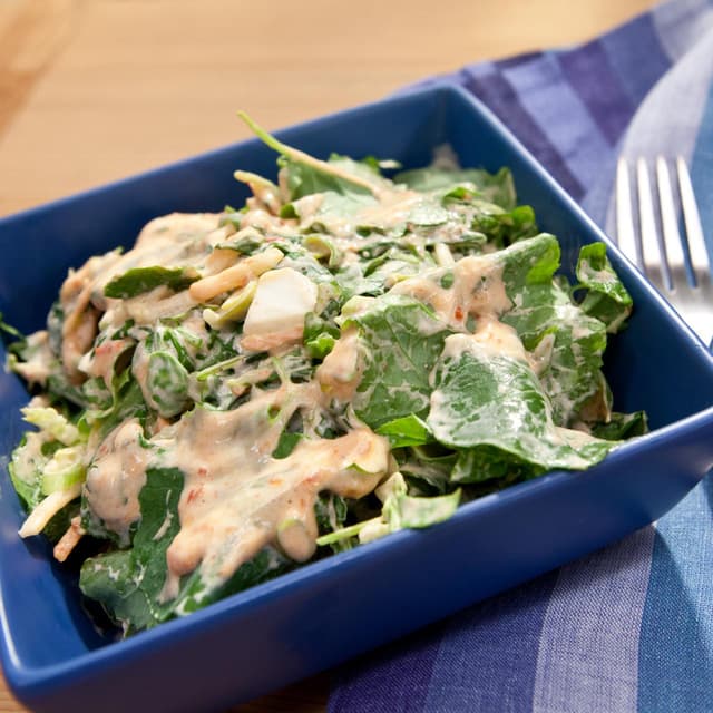Sunny's Grilled Chicken and Kale Salad with Sunny's Creamy "Equal-Parts ...