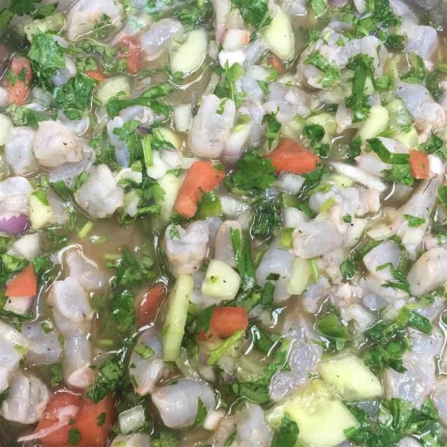 Clamato Shrimp "Ceviche" Style | Punchfork