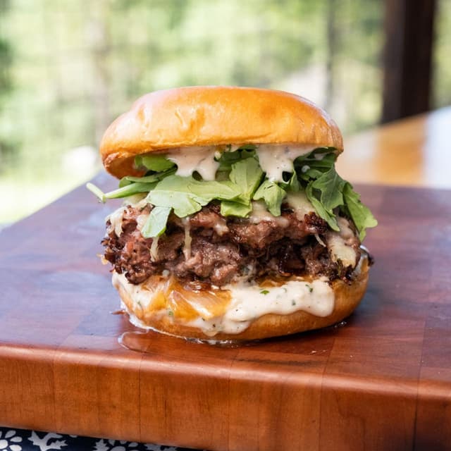 Braised Oxtail Burger | Punchfork