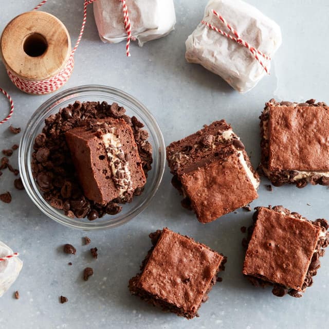 Mocha Brownie Ice Cream Sandwiches | Punchfork