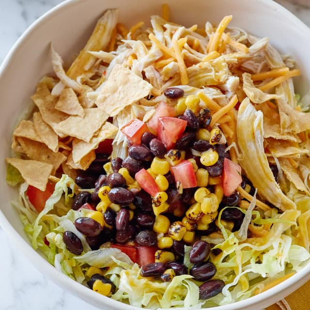 Mango Chipotle Chicken Taco Salad | Punchfork