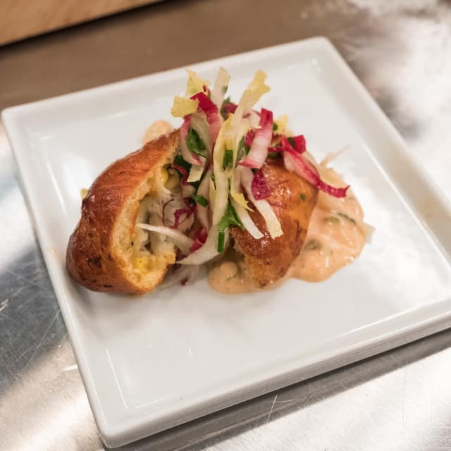 Creole Corn and Crab Hand Pies with Endive Slaw and Comeback Sauce ...