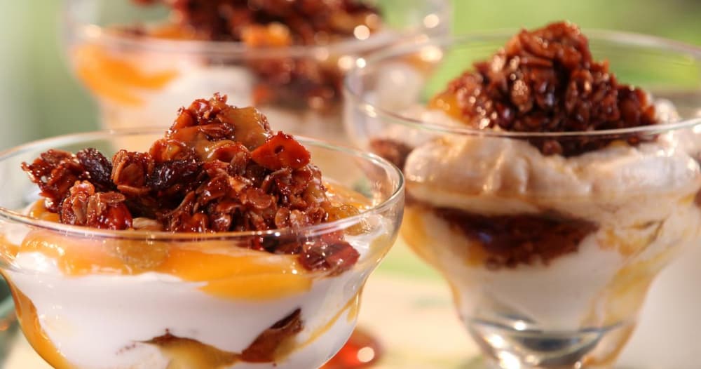 Apricot-Yogurt Parfait with California Granola | Punchfork