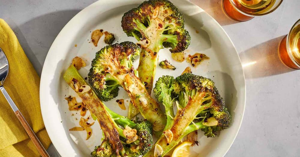 Caramelized Broccoli with Garlic | Punchfork