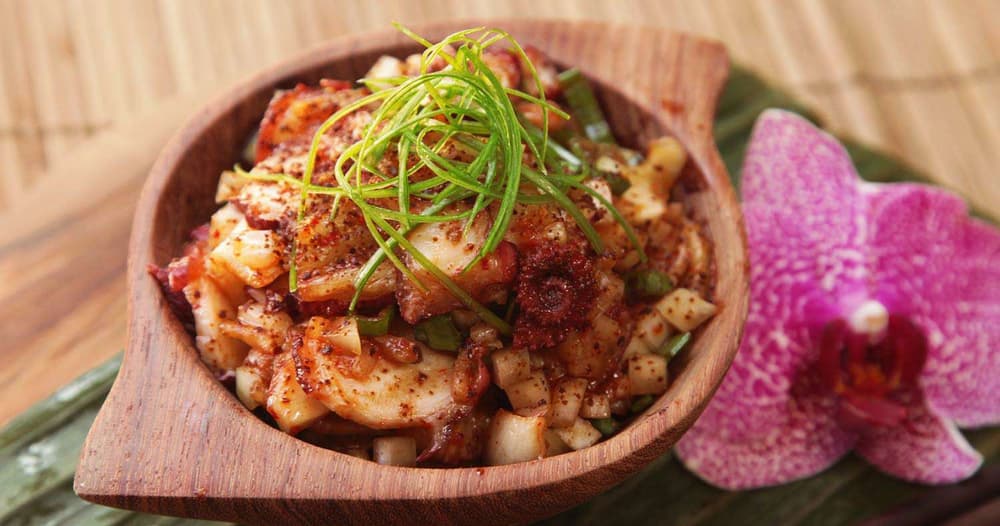 Octopus Poke with Kimchi | Punchfork