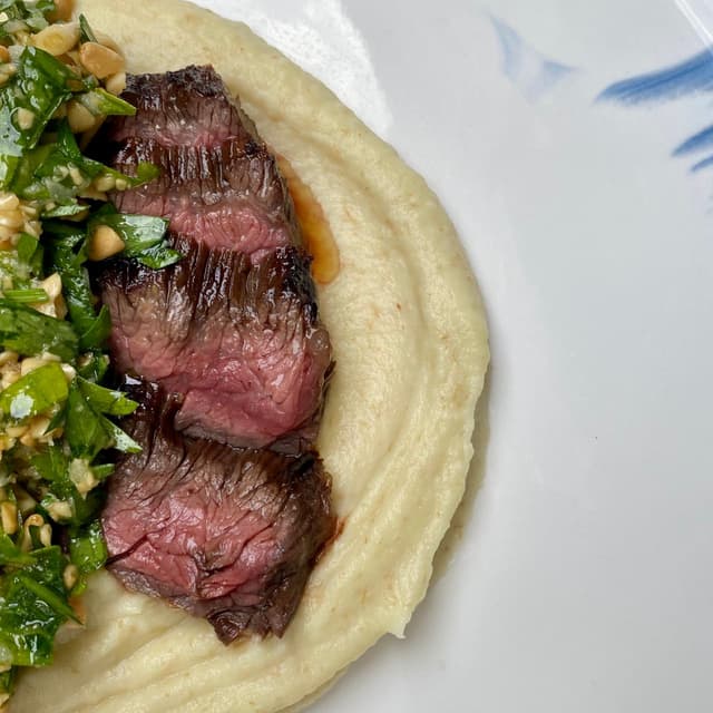 Weeknight Steak with Parsnip Puree | Punchfork