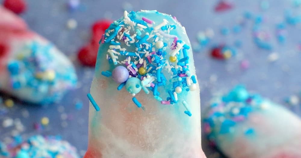 Coconut Blue Raspberry Popsicle | Punchfork