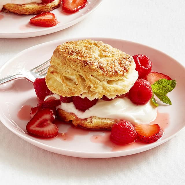 Red Berry Shortcakes with Honey Yogurt | Punchfork
