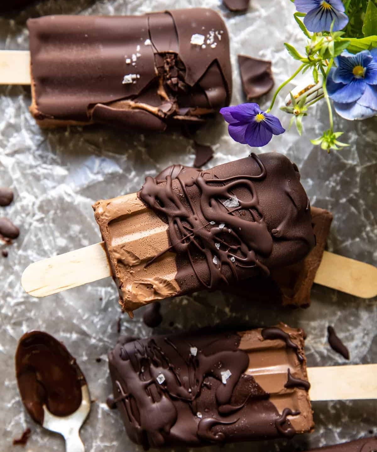 Homemade Creamy Chocolate Fudge Pops | Punchfork