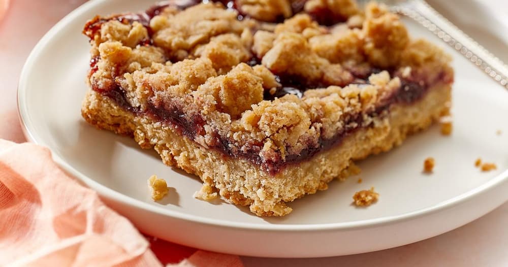 Coconut Cherry Crumble Bars | Punchfork