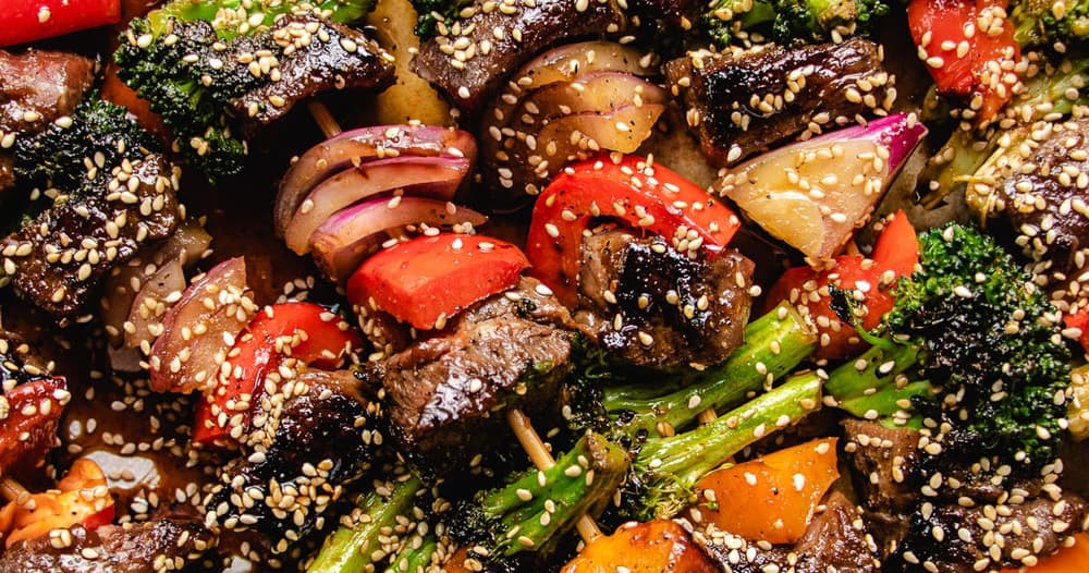 Beef Kabobs with Broccoli (Paleo, Whole30, Keto) | Punchfork