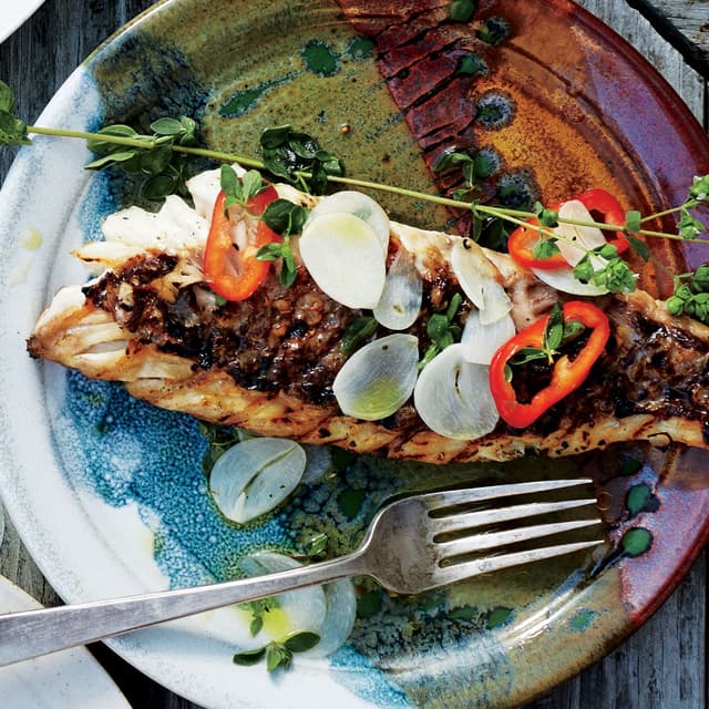 Snapper Escabèche with Chiles, Garlic, and Oregano | Punchfork