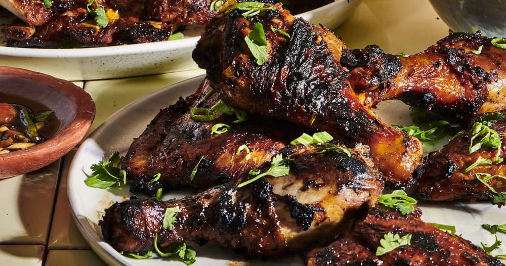 Charmoru Barbecue Chicken with Juanita's Fina'denne' | Punchfork