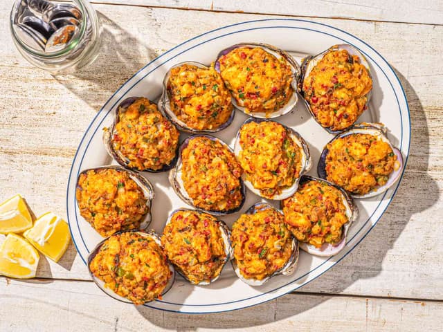 Rhode Island-style Stuffed Quahog Clams (Stuffies) | Punchfork