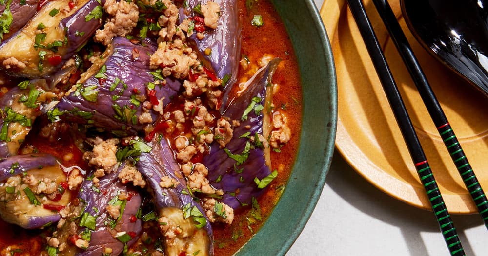 Fish-Fragrant Eggplant with Minced Pork | Punchfork