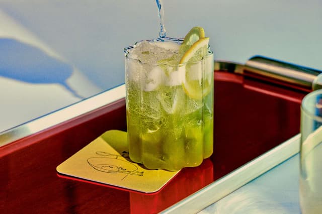 Matcha Whiskey Highball | Punchfork