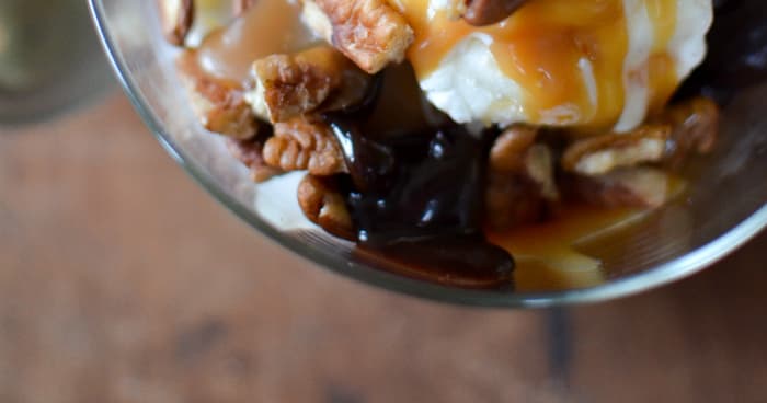 Salted Caramel Turtle Sundaes | Punchfork