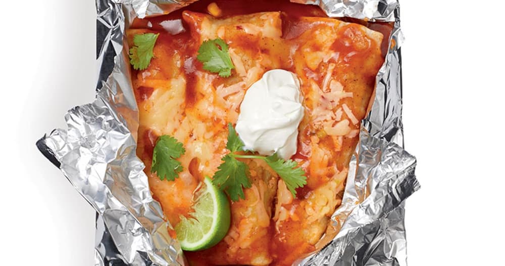 Foil-Packet Chicken Enchiladas | Punchfork