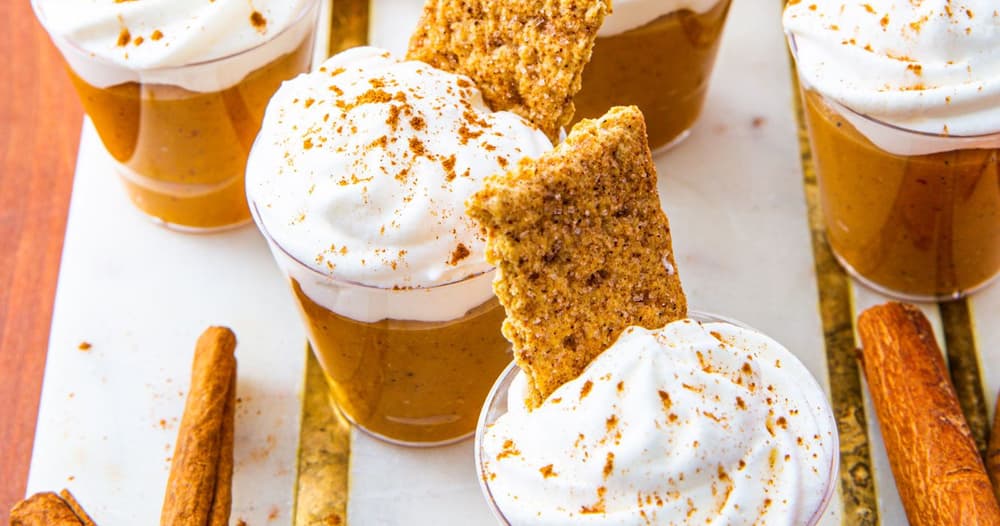 Pumpkin Pie Pudding Shots | Punchfork