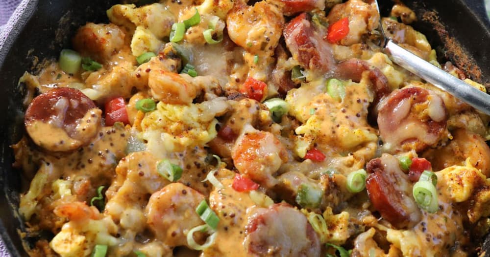 Cheesy Creole Breakfast Skillet | Punchfork
