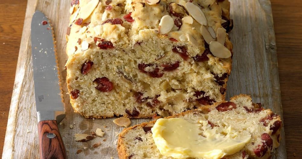 Cranberry Orange Almond Quick Bread Punchfork