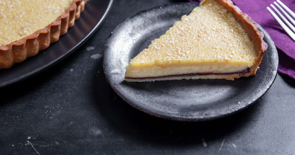 Toasted White Sesame Tart with Bittersweet Chocolate Ganache | Punchfork