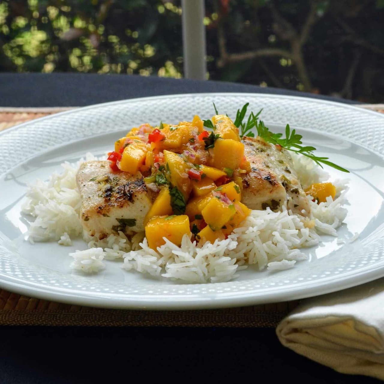 Grilled Tilapia with Mango Salsa | Punchfork