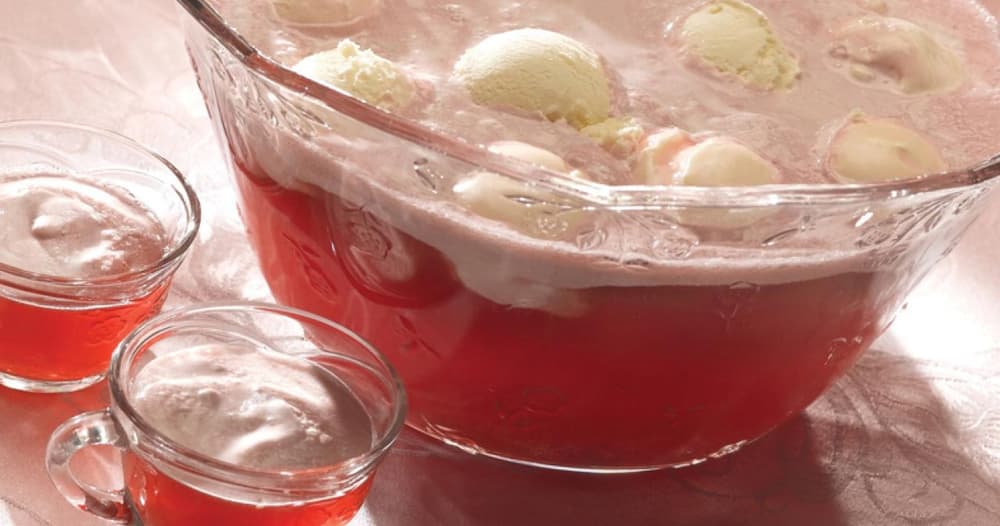Cran-Raspberry Snowball Punch | Punchfork