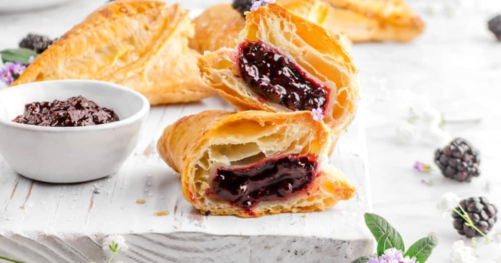 Blackberry Turnovers with Rough Puff Pastry | Punchfork