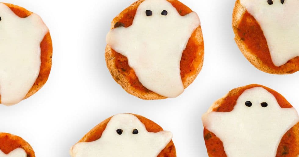 Ghost Mini Pizzas | Punchfork