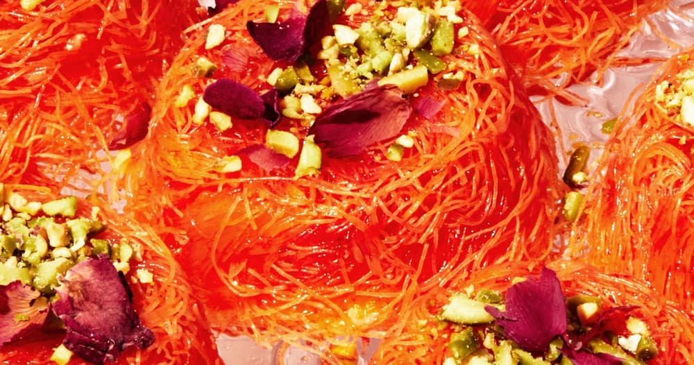 Mini Knafeh with Rose and Pistachio | Punchfork
