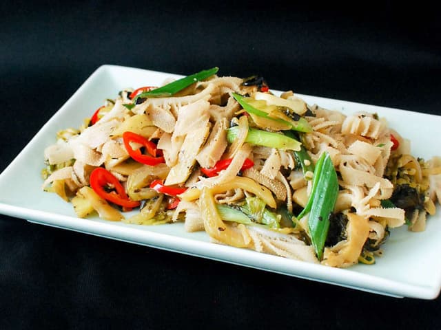 Stir-Fried Tripe with Pickled Mustard Greens and Fermented Black Beans ...