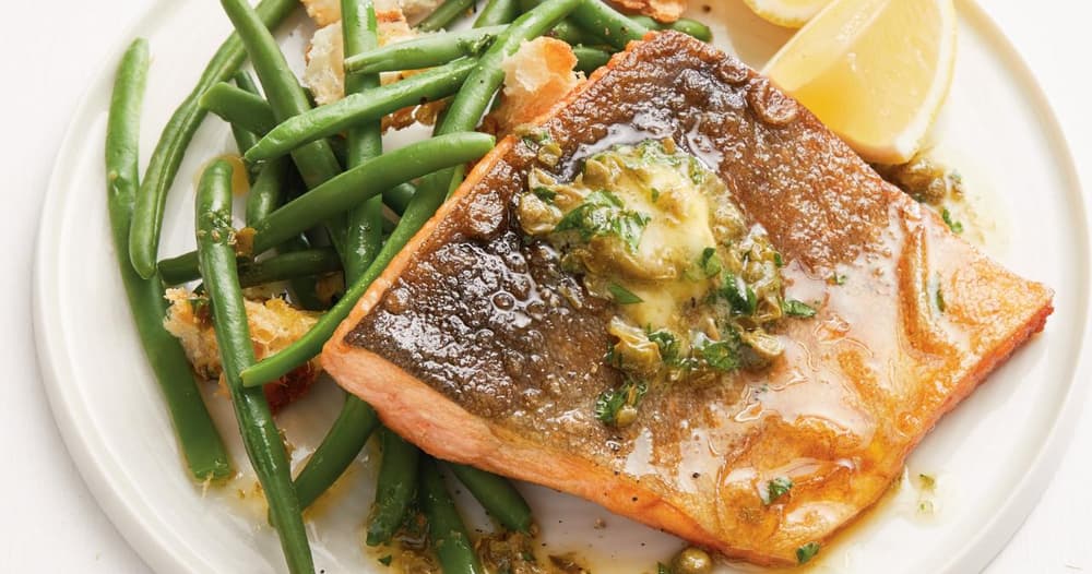 Arctic Char with Lemon-Caper Butter | Punchfork