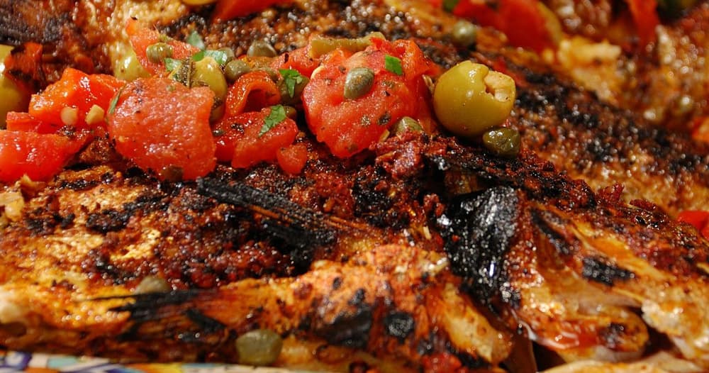 Whole Snapper with Grilled Vera Cruz Salsa | Punchfork