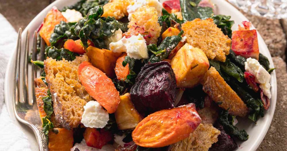 Roasted Root Vegetable Panzanella | Punchfork