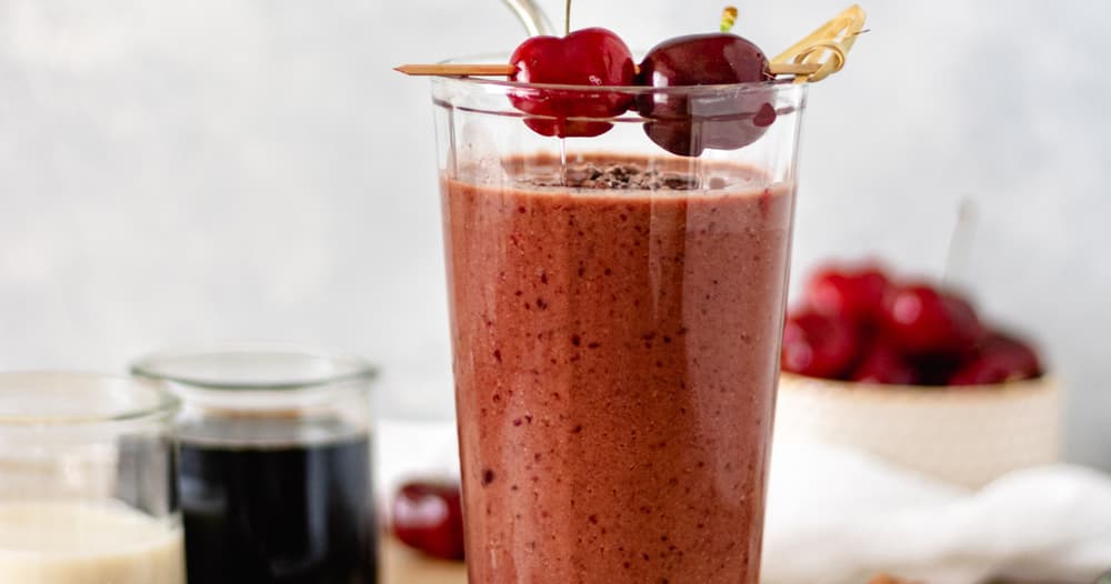Chocolate-Cherry Cold Brew Smoothie | Punchfork