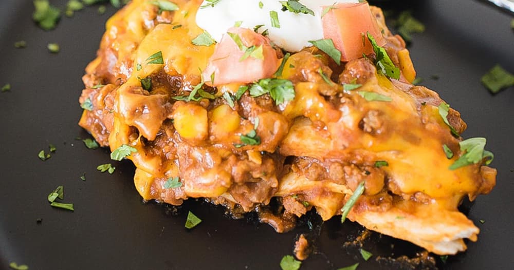 Taco Pie with Tortillas | Punchfork