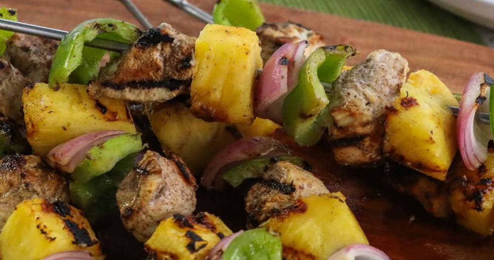 Jerk Chicken and Pineapple Skewers | Punchfork