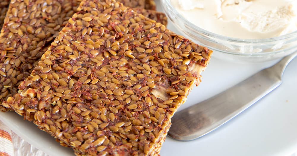 Dehydrated Pizza Flaxseed Crackers | Punchfork