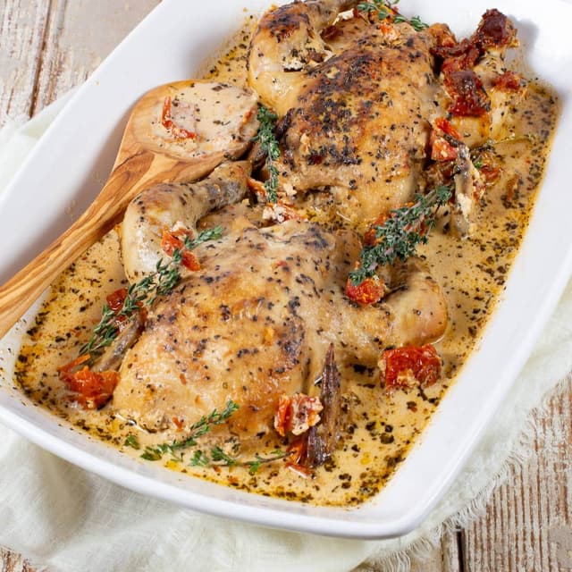 Easy Slow Cooker Cornish Hens with Rich Creamy Sauce | Punchfork