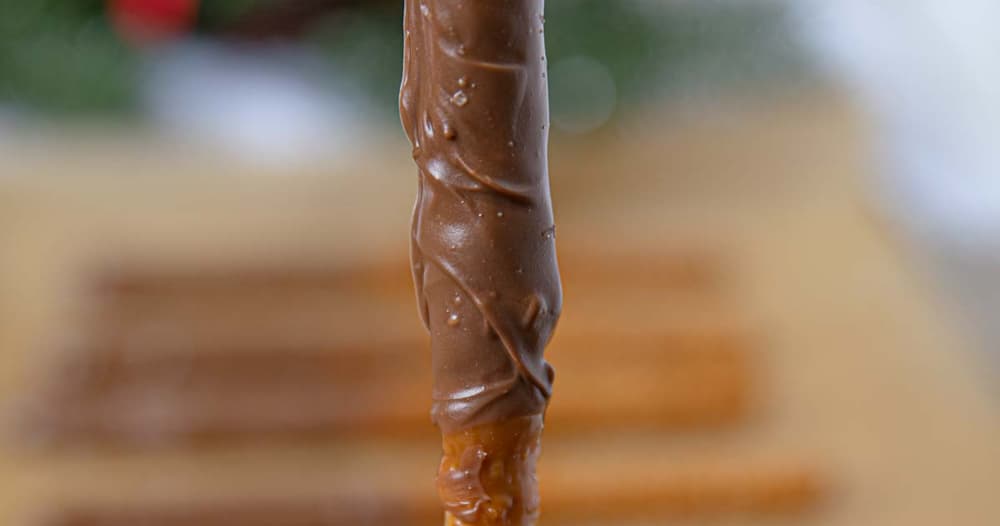 Chocolate Caramel Pretzel Rods | Punchfork