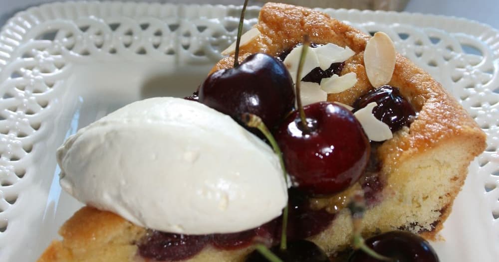 Black Cherry & Frangipane Tart | Punchfork