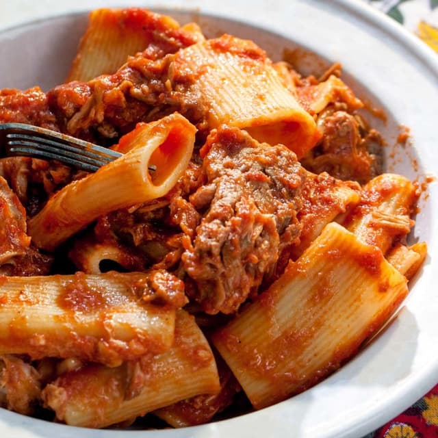 Rigatoni with Pork Ragù | Punchfork