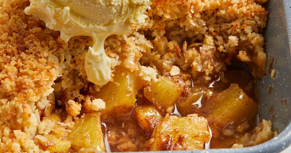 Spiced Pineapple Crumble | Punchfork
