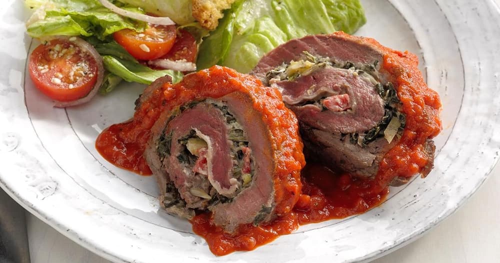 Italian Stuffed Beef Rolls | Punchfork