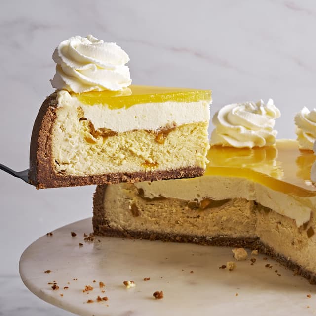 Copycat Cheesecake Factory Mango-Key Lime Cheesecake | Punchfork